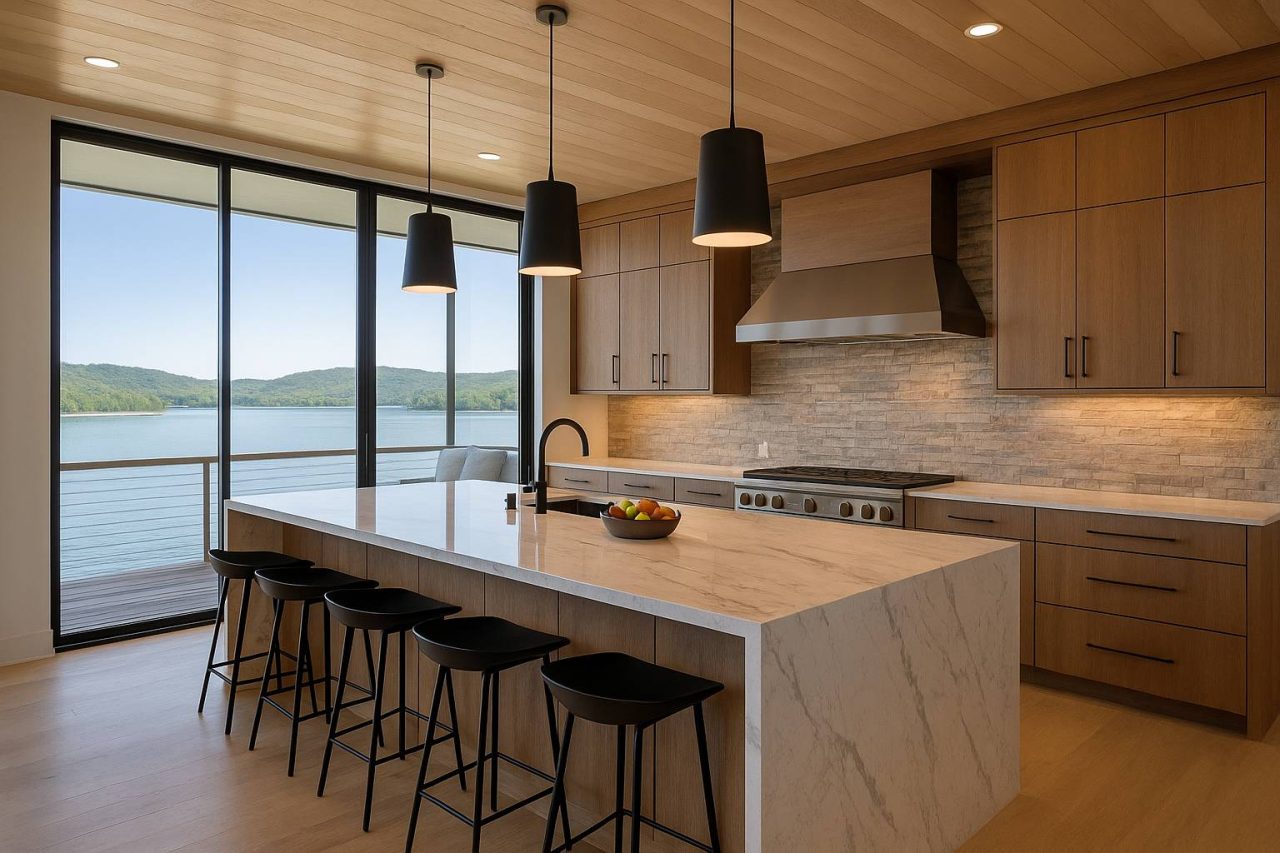 Modern Lake House Kitchens: Blending Functionality with Scenic Views ...